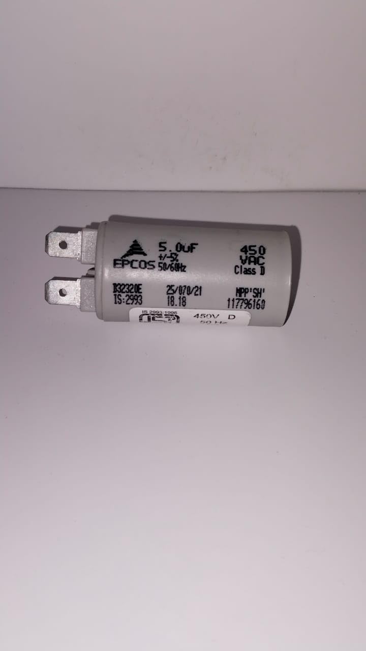 CAPACITOR5UF / 440/450 V, AC, EPCOS (Run Capacitor Pin Type) 8 ...
