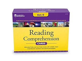 Reading Comprehension Card Set 5: Learning Resources: 9780740674419 ...