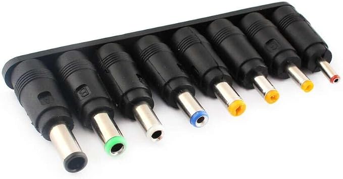 DC Power Jack Female Plug Adapter Connectors to 8 Different Sizes Male ...
