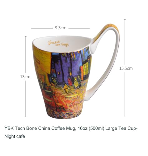 Snapklik.com : YBK Tech Bone China Coffee Mug, 16oz Large Tea Cup ...