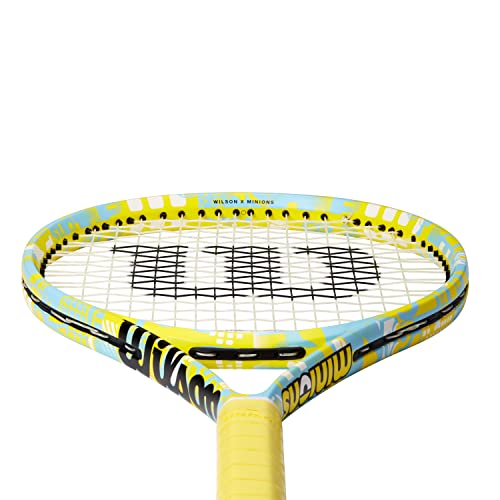Wilson Minions Clash JR Tennis Racket, For Kids, Carbon Fibre – BigaMart