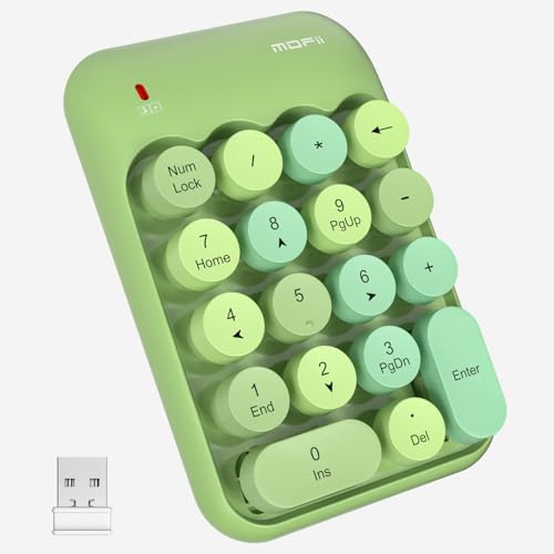 Amazon.com: MOWUX Wireless Number Pads, Cute Colorful Numeric Keypad ...