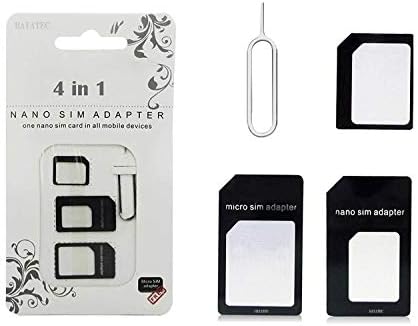SIM Card Adapter Kit with SIM Ejector Pin Convert Nano SIM to Micro SIM ...