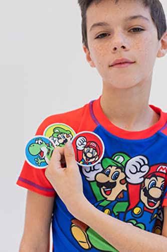 Super Mario Nintendo Luigi Mario Yoshi Big Boys Swim Rash Guard Swim ...