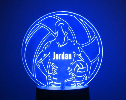 Amazon.com: Personalized Volleyball Night Light, Daughter Volleyball ...