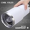 Amazon.com | Cool Yoleb 30 oz Tumbler with Lid Stainless Steel Tumblers ...