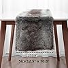 Amazon.com: E-FirstFeeling Faux Fur Table Runner Plush Christmas Table ...