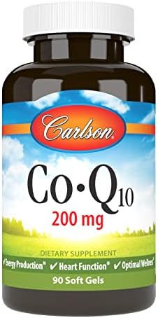 Amazon.com: Carlson - Co-Q10, Co-Enzima Q10, 200 mg, Producción de Energía y Función Cardíaca ...