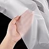 NBEADS 137cm Wide Translucent Fabric, 0.1mm Thick Clear TPU Fabric ...