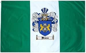Amazon.com : Bravo Family Crest / Coat of Arms Flag. Large 3 ft. x 5 ft ...