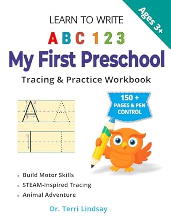 Learn to Write ABC 123: My First Preschool Tracing & Practice Workbook ...