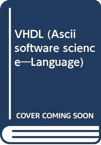 Vhdl Ascii Software Science―language 9784756119063 Douglas L Perry Books