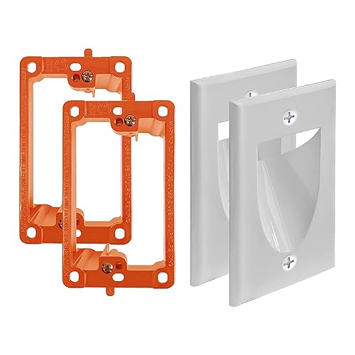 Snapklik.com : BestMounts - In Wall Cable Management Kit -Recessed Wall ...