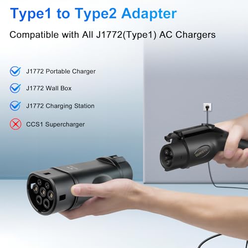 GUWIEYG J1772 to Type 2 EV Charging Adapter, 32A 768W - Future of Energy
