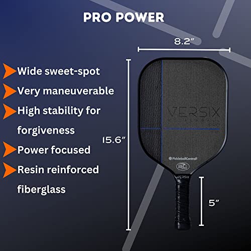 Snapklik.com : VERSIX Pro 6F Power Textured Fiberglass Pickleball ...