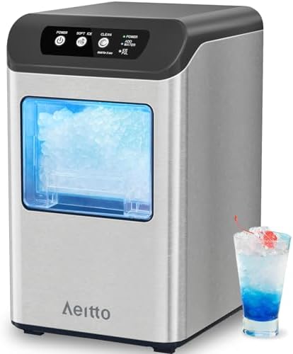 Amazon.com: Aeitto Nugget Ice Maker Countertop, 55 lbs/Day, Chewable ...