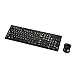 Amazon Basics Full-Sized Wireless Keyboard & Mouse Combo, 2.4 GHz USB ...