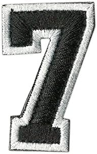 Amazon.com: Tactical Numbers Patches - Black/White - One : Clothing ...