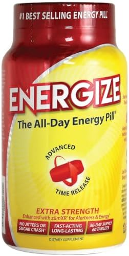 Amazon.com: Energize Extra Strength Caffeine Pills, Fast Acting Long ...