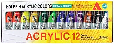 Amazon.com: Holbein Hb Artist Acrylic Basic Set/12 60Ml