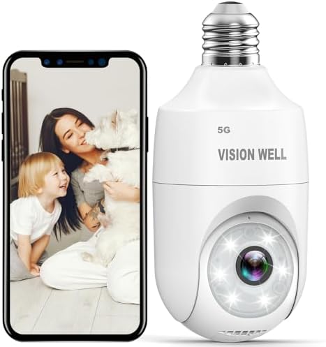 Amazon.com : VISION WELL Security Camera for Home, 5G&2.4GHz 360 ...