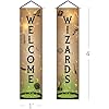 Amazon.com: ArtCreativity Welcome Wizards Door Banner - 2 Pieces - 4 ...