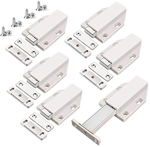 Buy Magnetic Push Latch Heavy Duty Jiayi 6 Pack Push to Open Cabinet ...