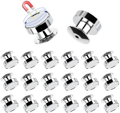 20pcs Magnetic Pin Backs, Metal Locking Pin Keepers Pin Locks Backs for ...