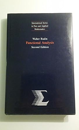 Functional Analysis: Rudin,Walter: 9780070542365: Amazon.com: Books