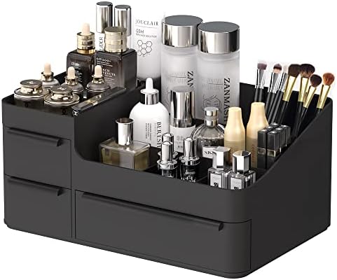 Amazon.com: Makeup Organizer for Vanity, Bathroom Countertop Storage ...