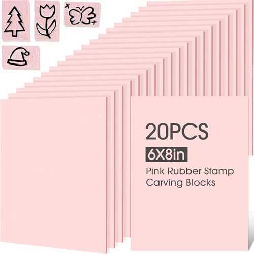 Amazon.com: FOCCTS 12 Pack Linoleum Blocks for Printmaking with Cutter ...