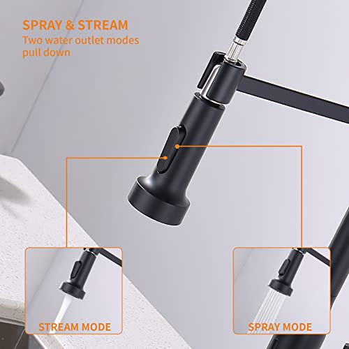 Snapklik.com : Black Touchless Kitchen Faucet KEER Smart Motion Sensor ...