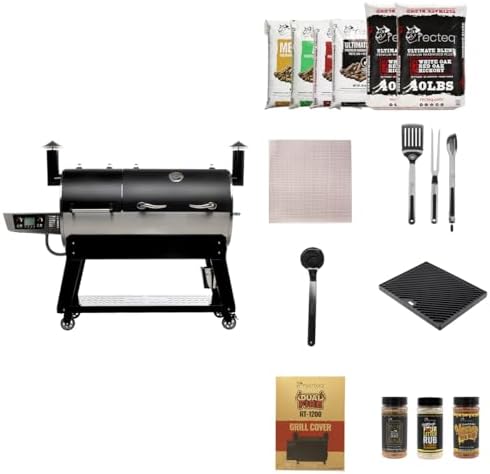 Amazon.com : recteq DualFire 1200 Wood Pellet Smoker Grill, Wi-Fi ...
