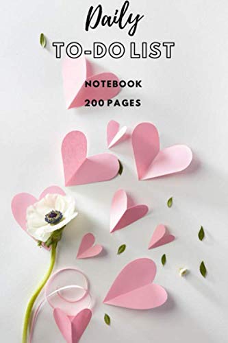 Amazon.com: Daily To-Do List Notebook: Pink heart, Journal Schedule Diary To do list, Planner ...
