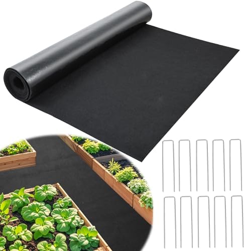 Amazon.com : Sekcen 2 Pack Rubber Mulch Roll Mat for Landscaping ...