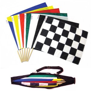 Amazon.com : Flagman of America Track Flag Set of 7 with Carry Case 24 ...