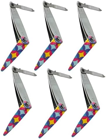 Amazon.com : 6 ALAZCO Precision Mini Stainless Steel Nail Clippers with ...