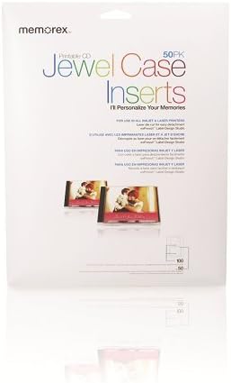 Memorex Jewel Case Inserts - 50 Pack