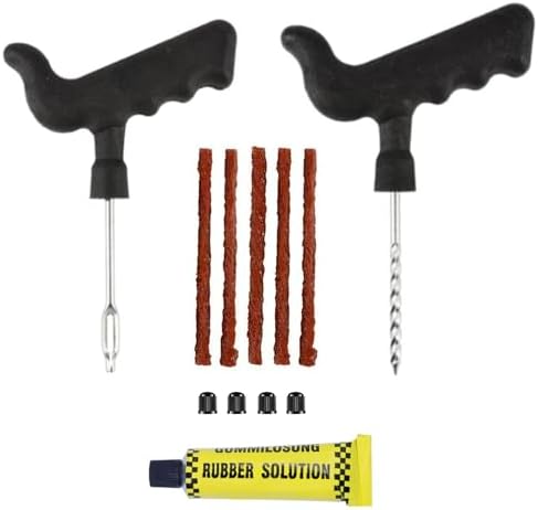WILLIBEE Universal Tubeless Tire Puncher Kit Emergency Flat Tire Repair ...