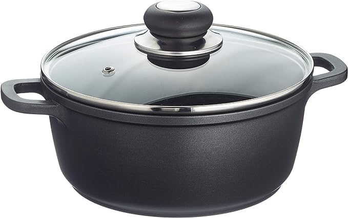 YALLABUYIT Titanium Frying Pan with Lid - 10 Inches (Black): Buy Online ...