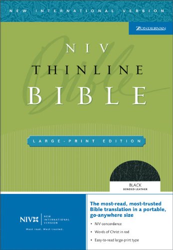 NIV Thinline Bible, Large Print (New International Version): Zondervan ...