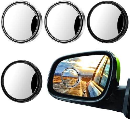 Amazon.com: 4Pcs Round Blind Spot Mirrors, HD Glass Frameless Car Blind ...