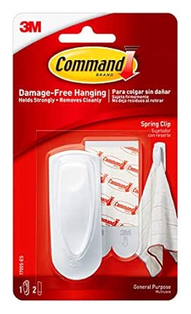 Amazon.com: Command Spring Clip, 1 clip, 2 medium strips : Industrial ...