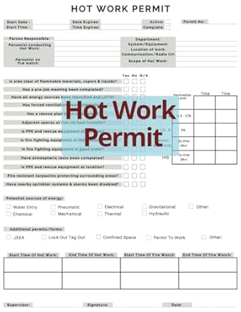 Hot Work Permit: Amazon.co.uk: Publishing, Parallax: Books