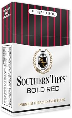 Amazon.com: SOUTHERN TIPPS Bold RED Herbal Cigarettes Pack (20 Sticks ...