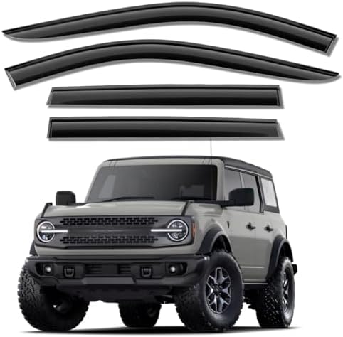 Amazon.com: ROMAL Rain Guards for Ford Bronco Sport 2021-2024 - Extra ...