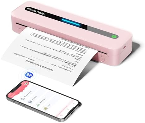 ASprink Thermal Printer, M832 Portable Printer Wireless for US Letter ...