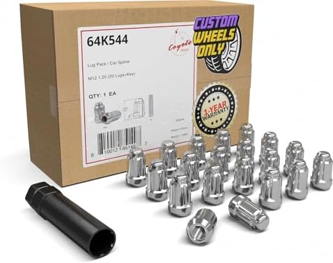 Amazon.com: Wheel Accessories Parts 20 Pcs 12mm 1.25 12x1.25 Thread Car ...