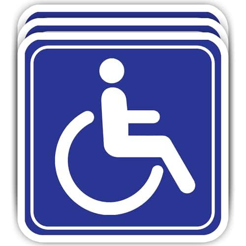 Amazon.com: Handicap Signs Stickers Decal Tactical Disabled Wheelchair ...