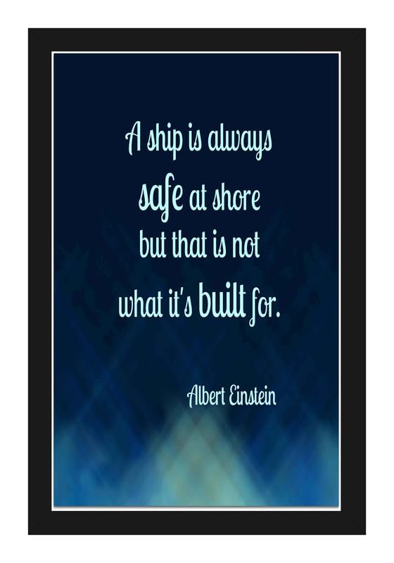 HK PRINTS Albert Einstein Poster with A4 Frame (8X12 Inch, Synthetic ...